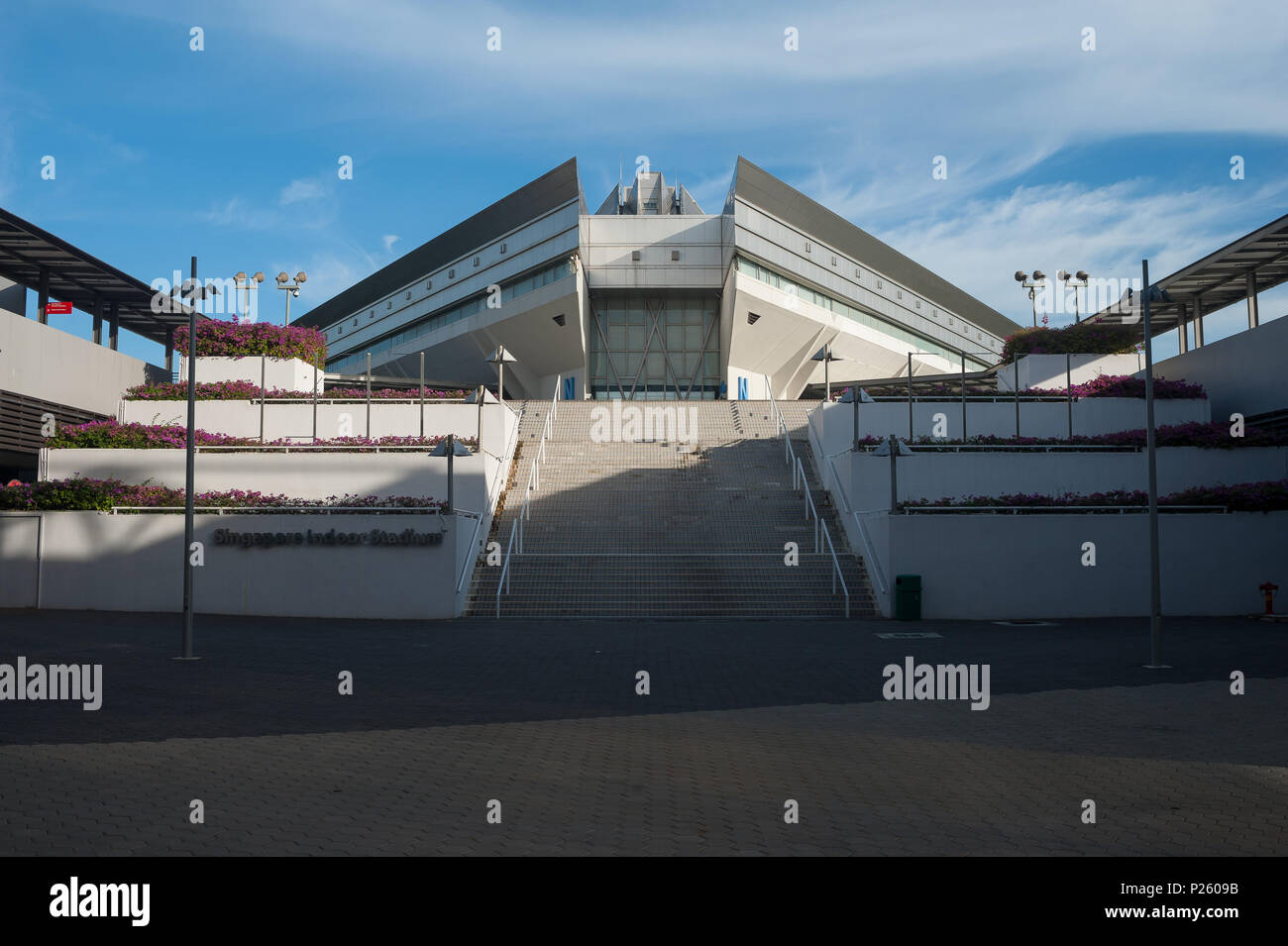 Singapore, Singapore, stairs to the Singapore Indoor Stadium Stock ...