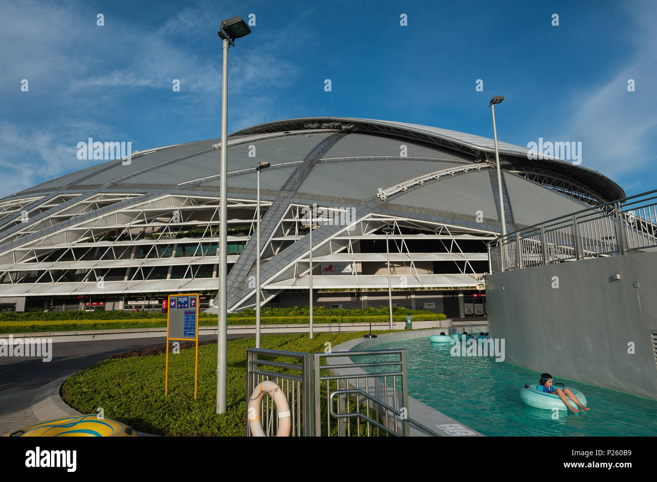 Singapore, Singapore, view of the National Stadium in Singapore Stock ...