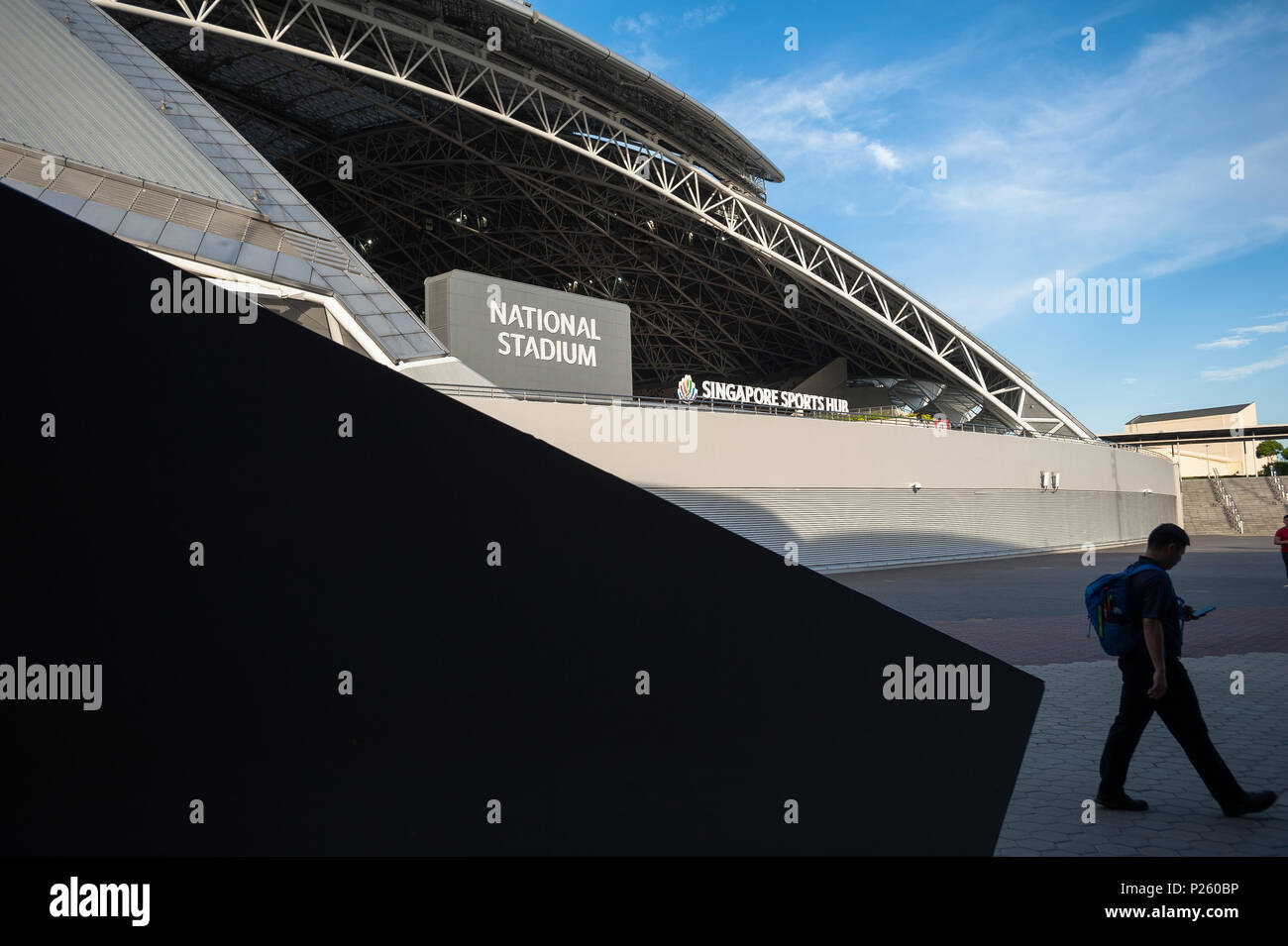 Singapore, Singapore, view of the National Stadium in Singapore Stock ...
