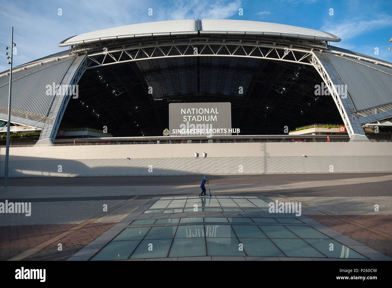 Singapore, Singapore, view of the National Stadium in Singapore Stock ...