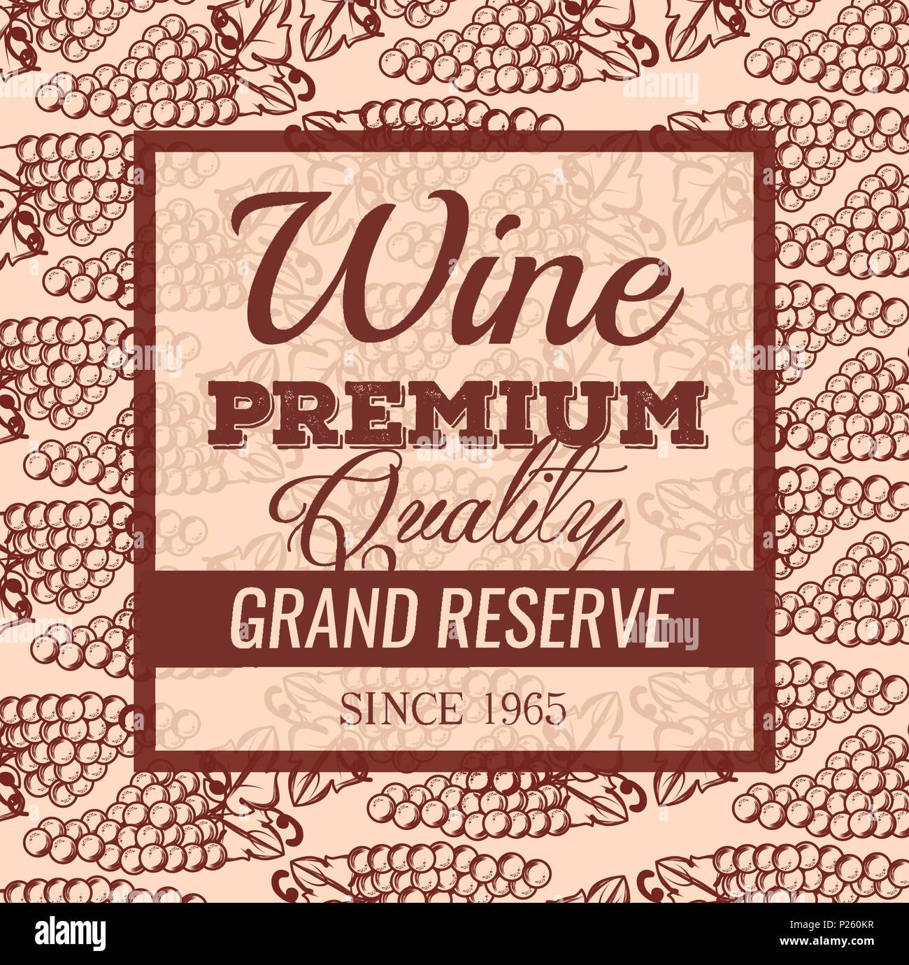 best wine grapes pattern vector illustration design Stock Vector Image ...