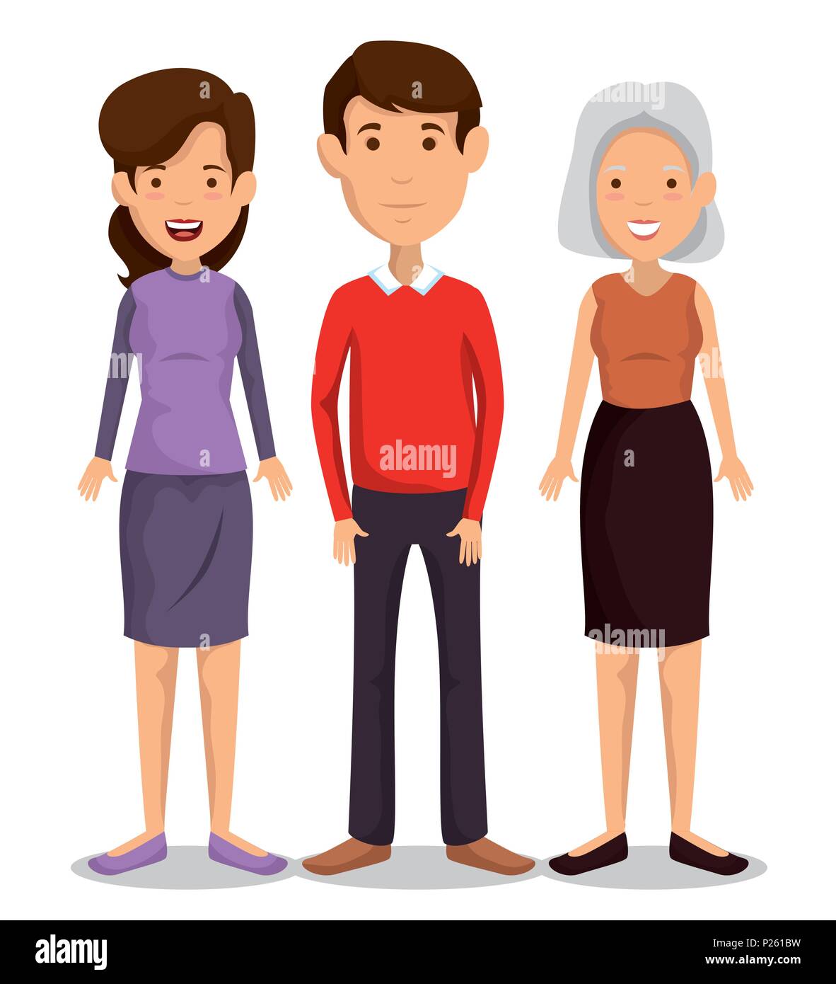 group of friends characters Stock Vector Image & Art - Alamy