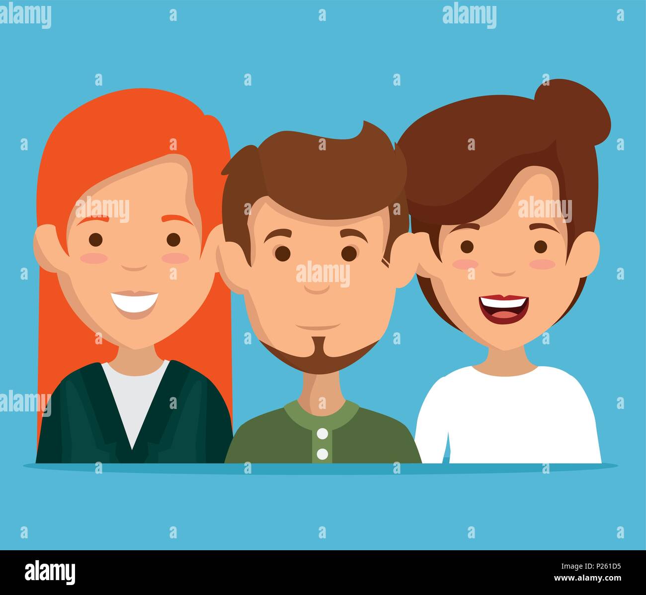 group of friends characters Stock Vector Image & Art - Alamy