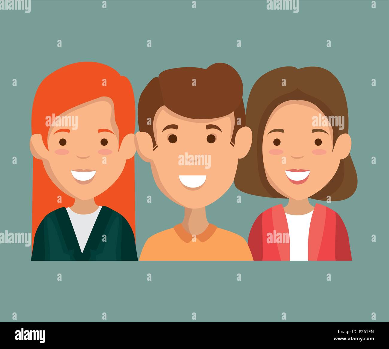 group of friends characters Stock Vector Image & Art - Alamy