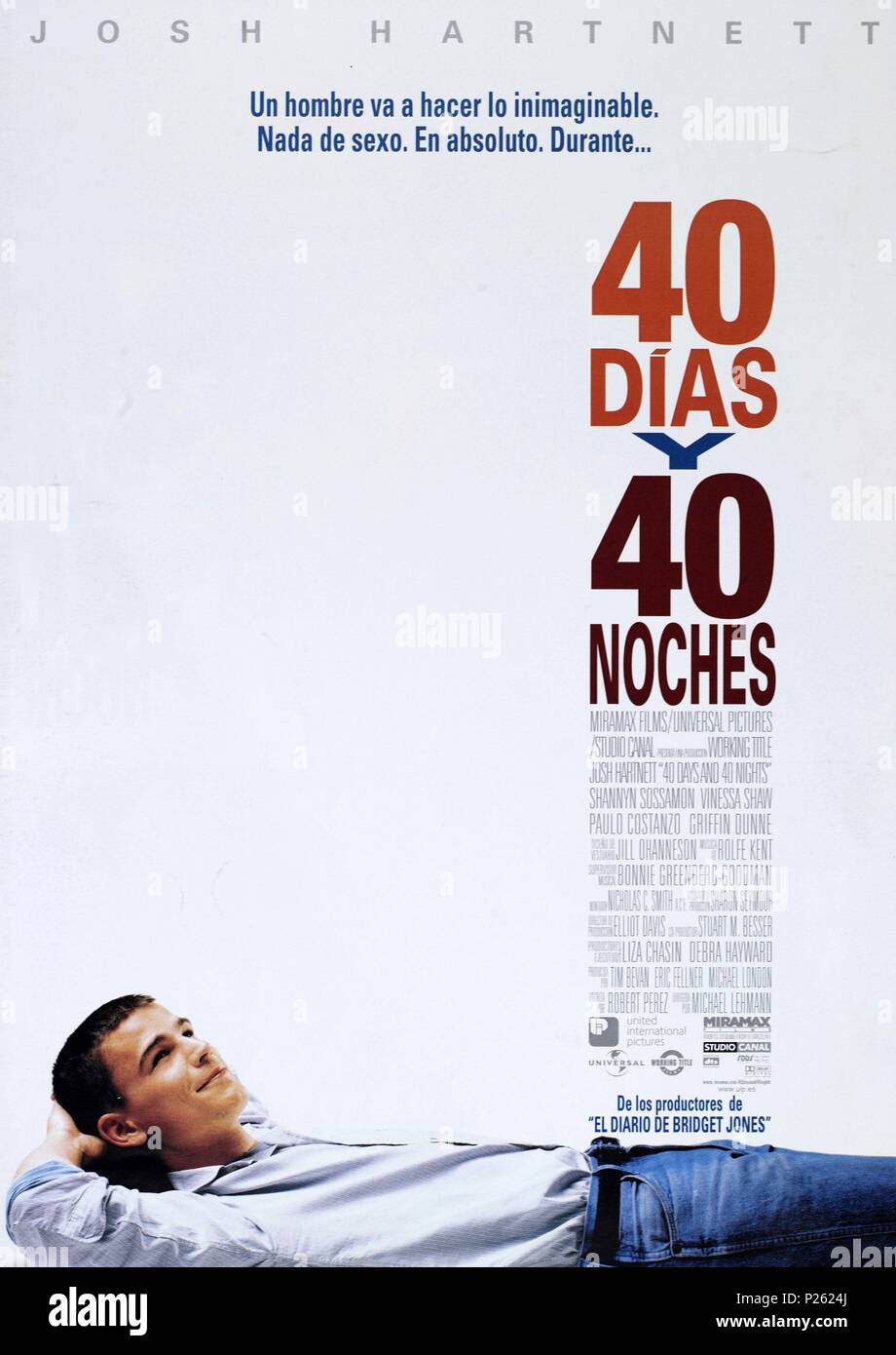 Original Film Title: 40 DAYS AND 40 NIGHTS. English Title: 40 DAYS AND ...