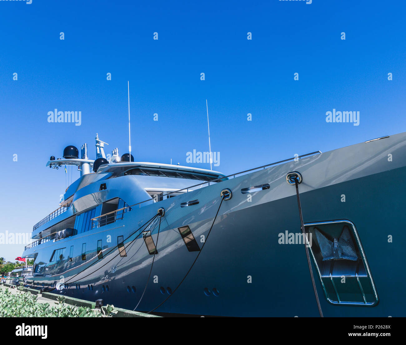 Grey yacht hi-res stock photography and images - Alamy