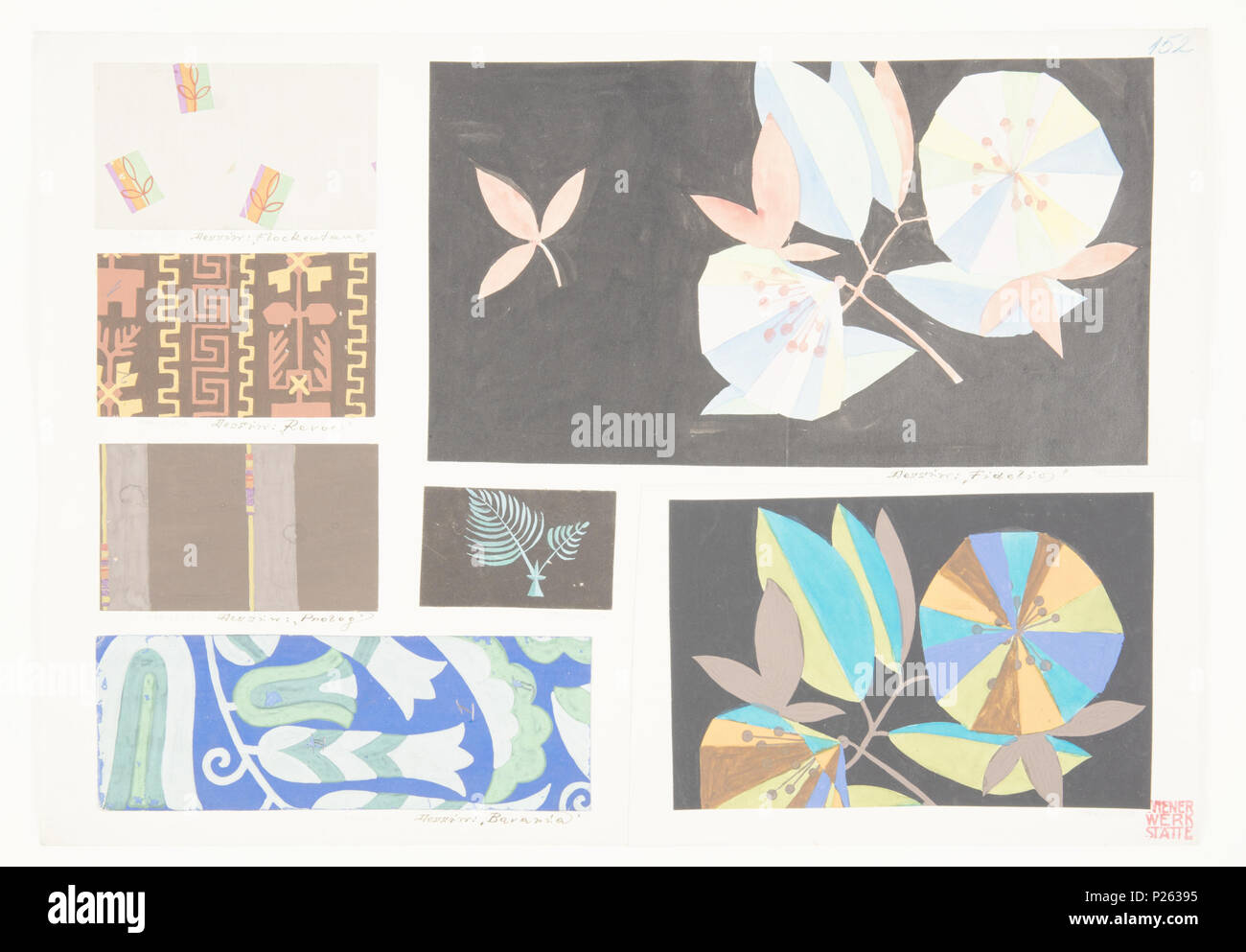 . English: Drawing, Textile Design: Prolog (Prologue), 1922 . English ...