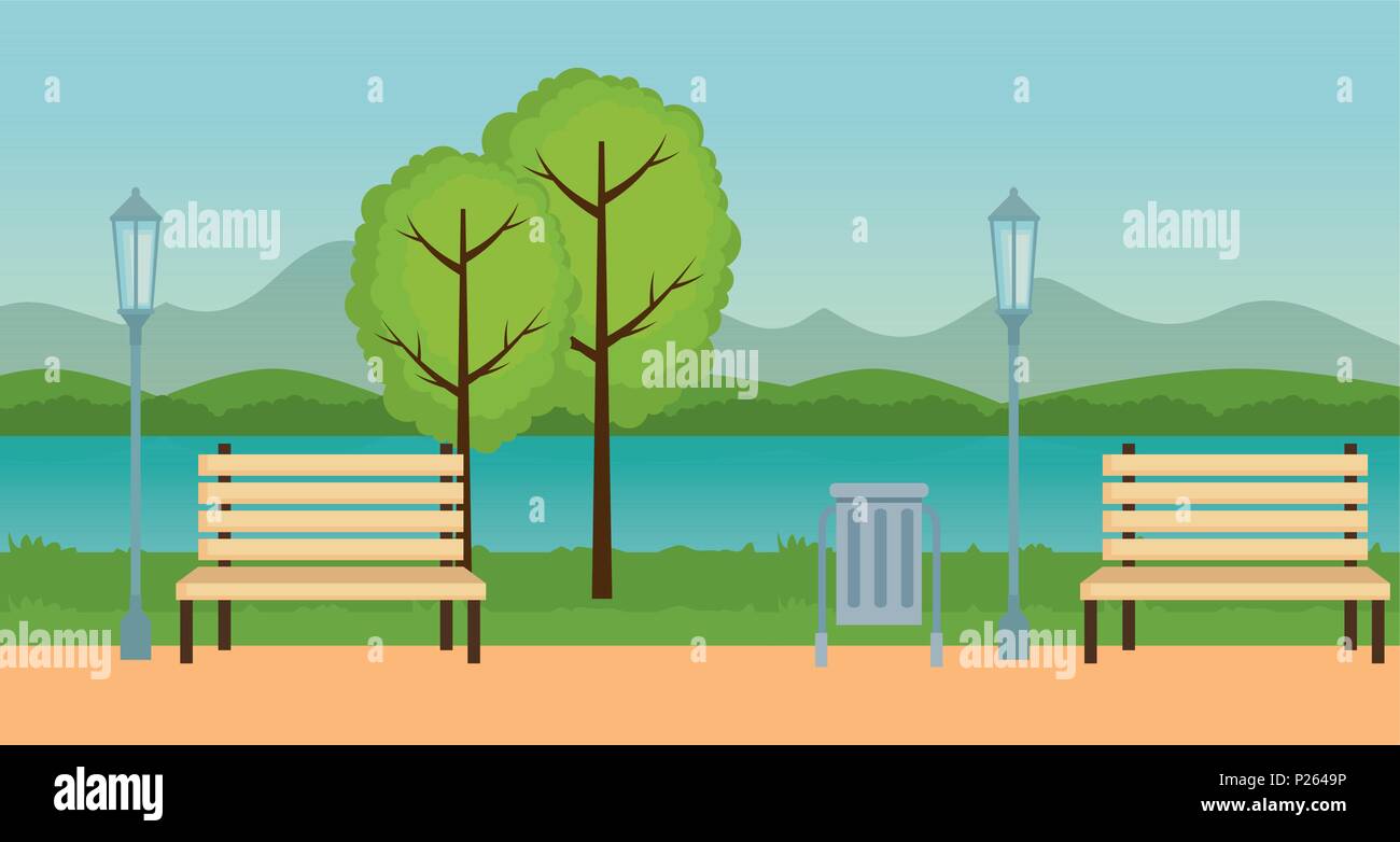 park scene outdoor icons Stock Vector Image & Art - Alamy