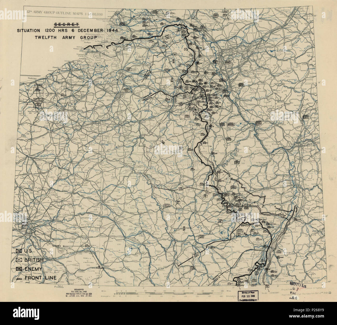 (December 6, 1944), HQ Twelfth Army Group situation map. LOC 2004630278 ...
