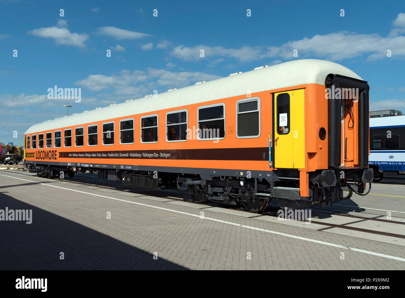Berlin, Germany, Locomore introduces carriages on Innotrans Stock Photo ...