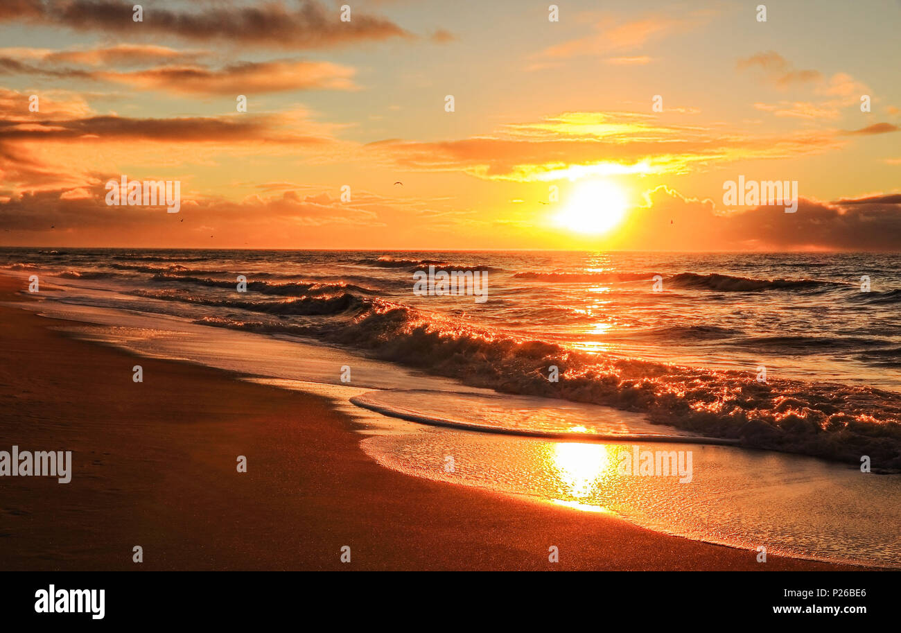 The North Sea, island, Sylt, sundown Stock Photo - Alamy