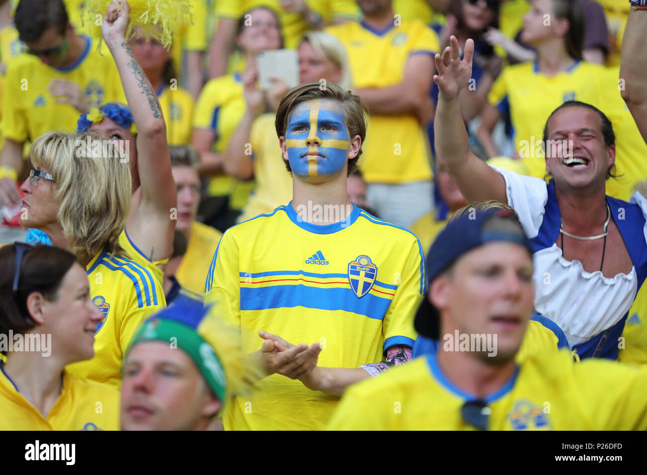 Swedish football supporters hi-res stock photography and images - Alamy