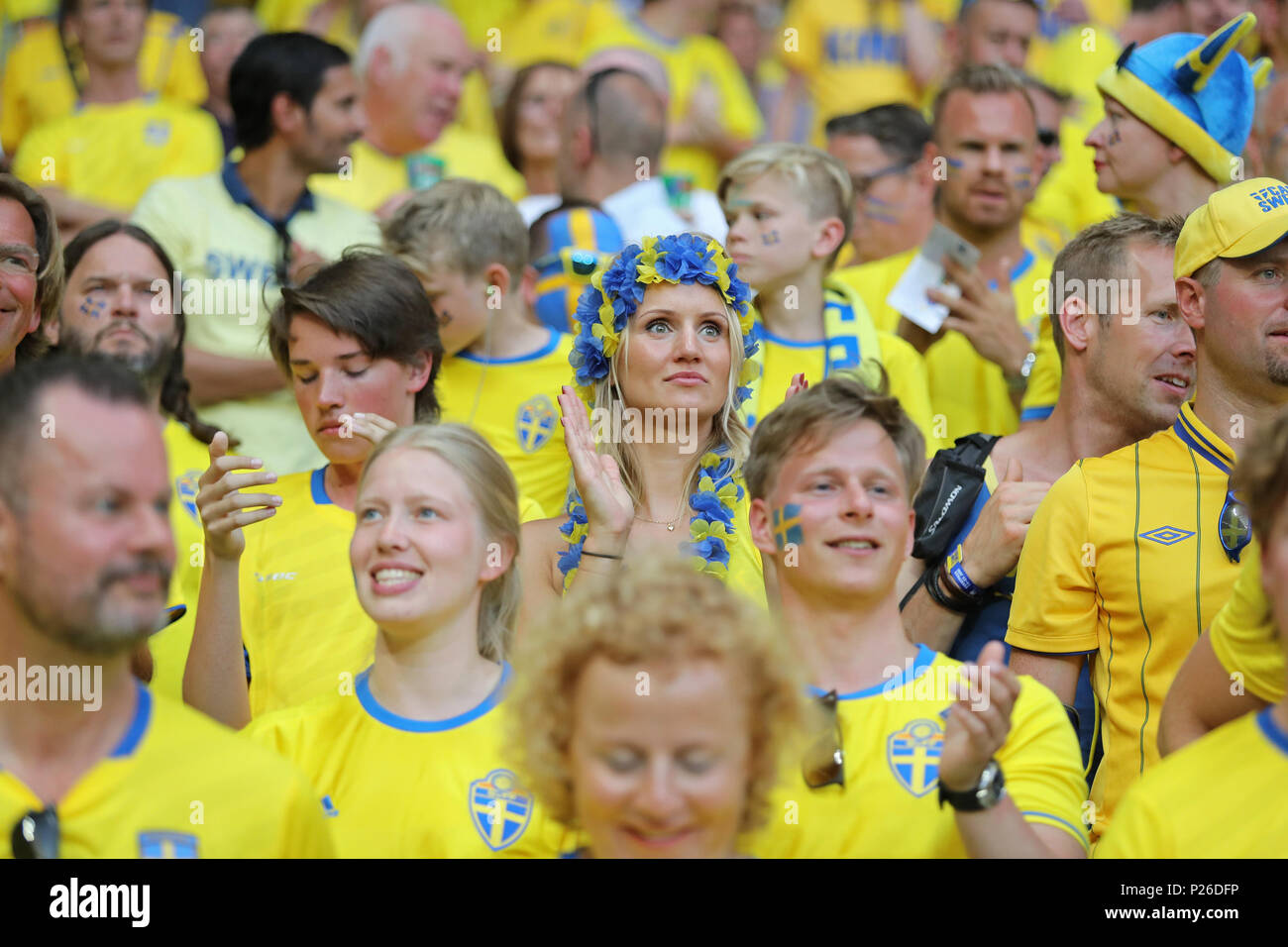 Swedish football supporters hi-res stock photography and images - Alamy