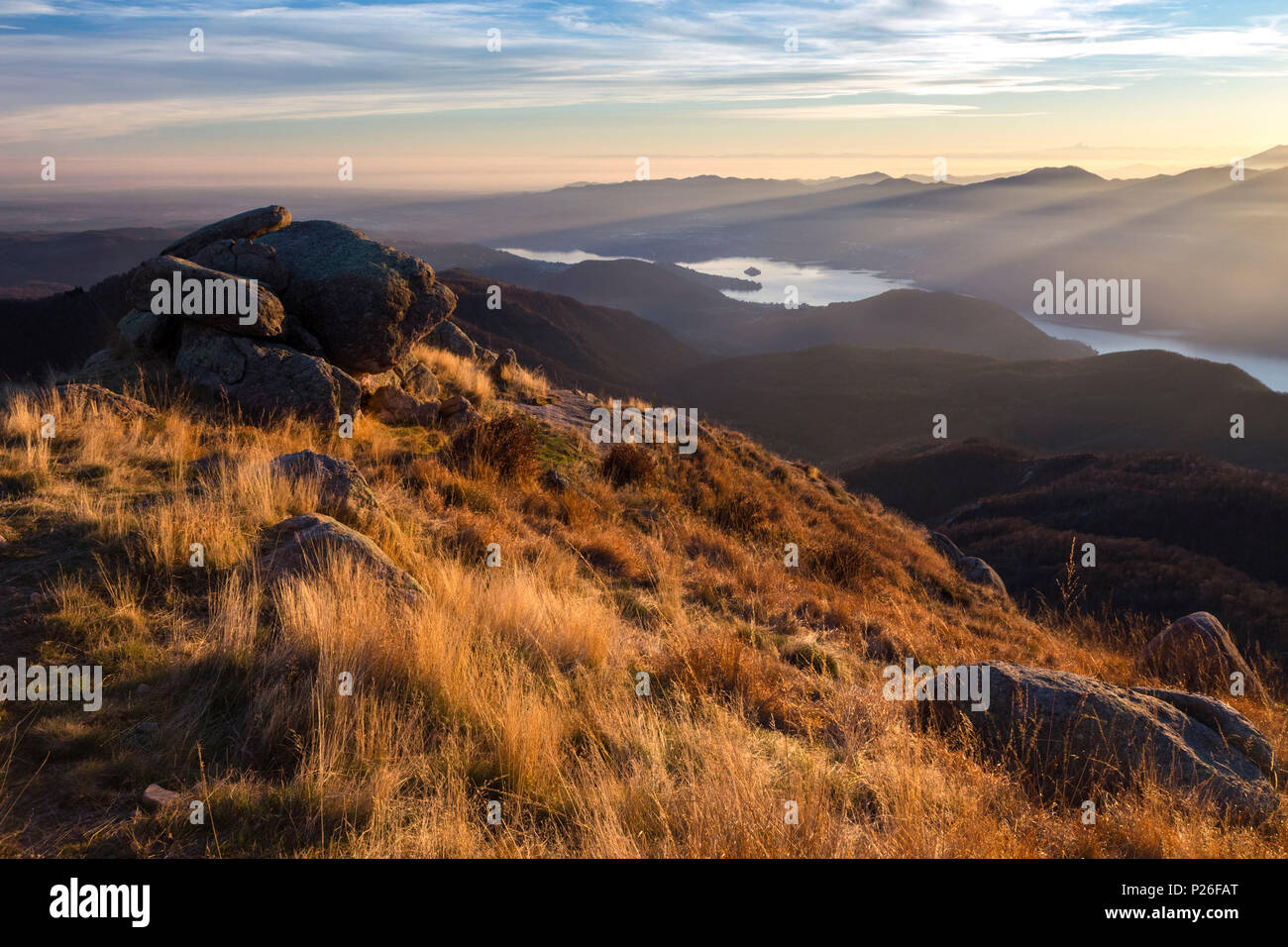 Mottarone sunset hi-res stock photography and images - Alamy