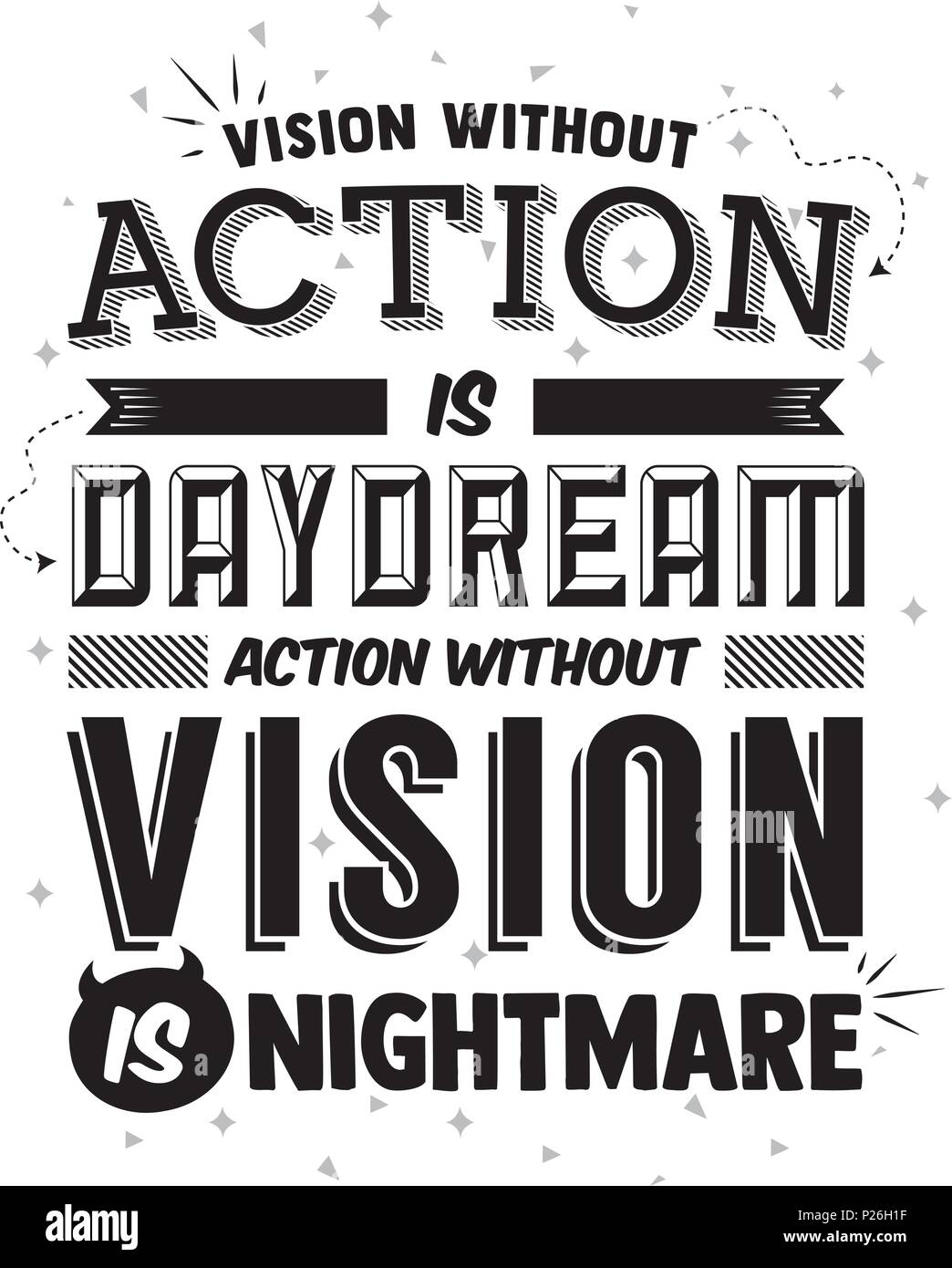 Typography wall art Stock Vector Images - Alamy