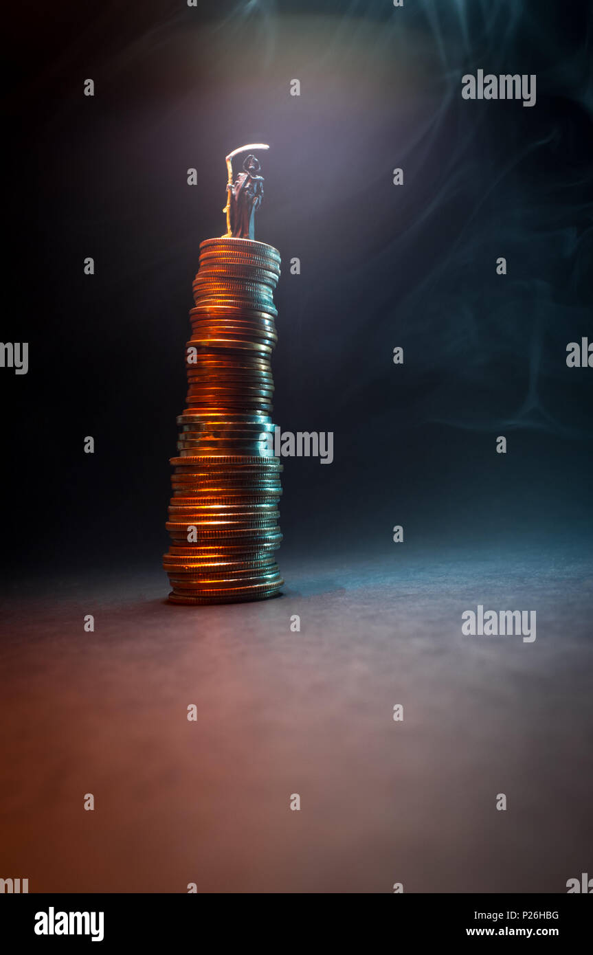Grim reaper money hi-res stock photography and images - Alamy