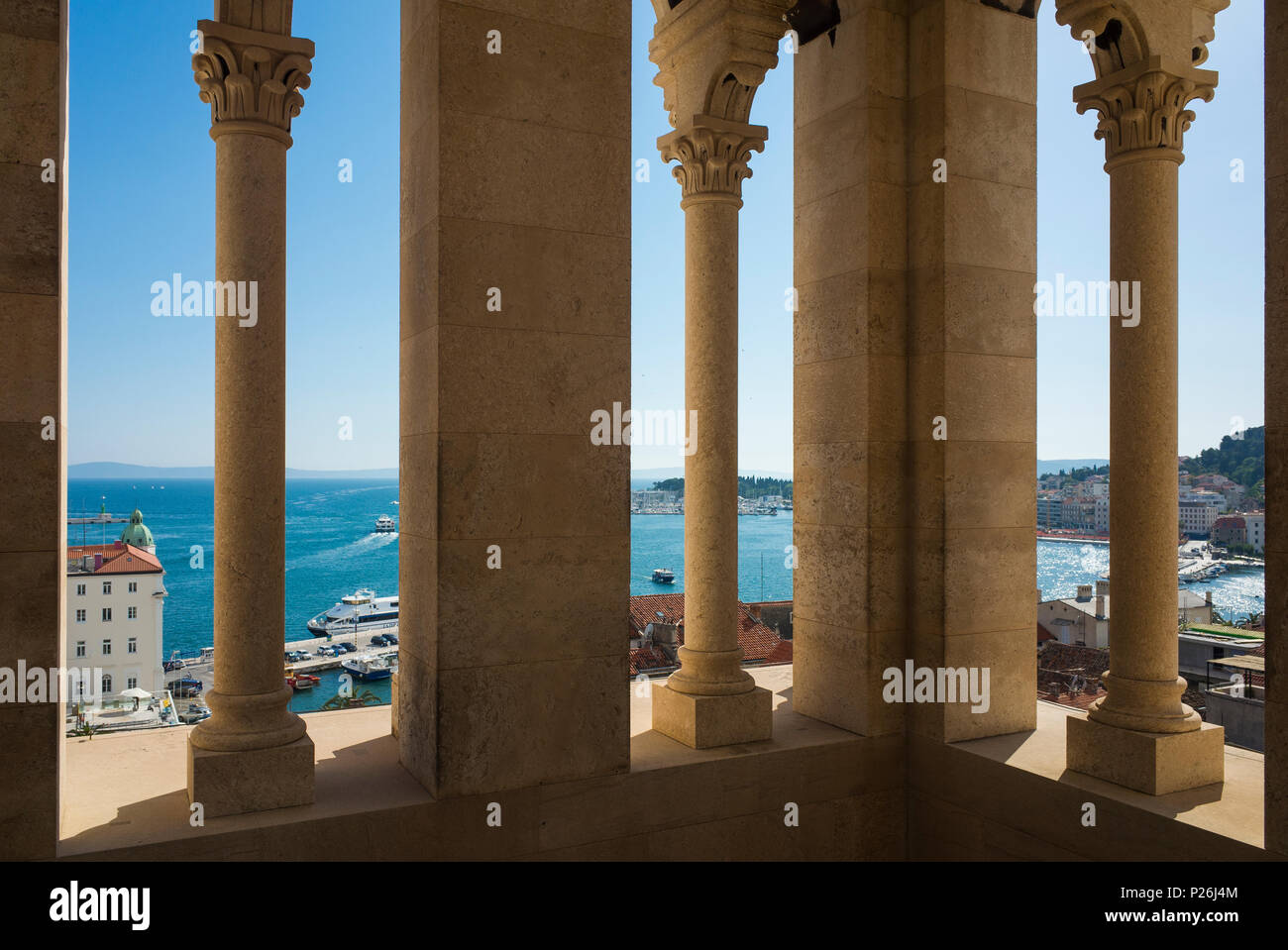 Split, Croatia, May 21 2018, Beautiful sunny day in the old town, Nice ...