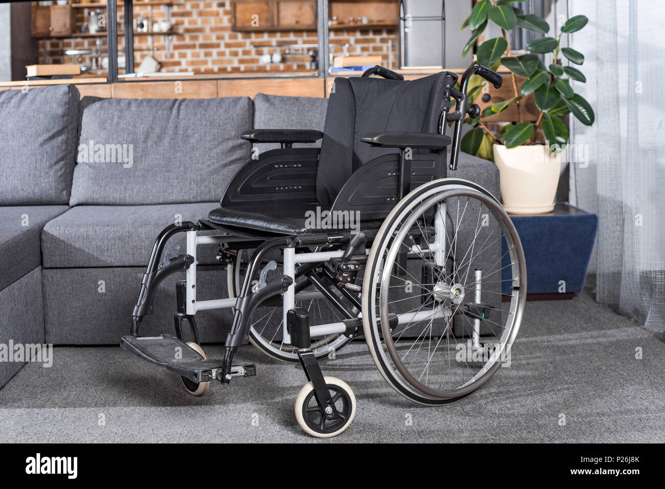 Empty wheelchair nobody at home hi-res stock photography and images - Alamy