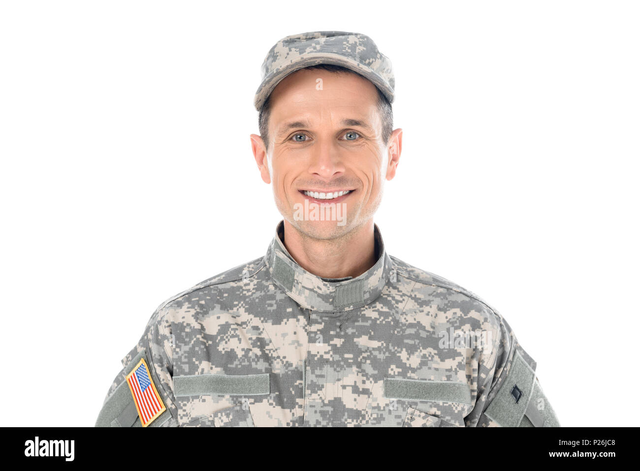 Portrait smiling military soldier hi-res stock photography and images ...