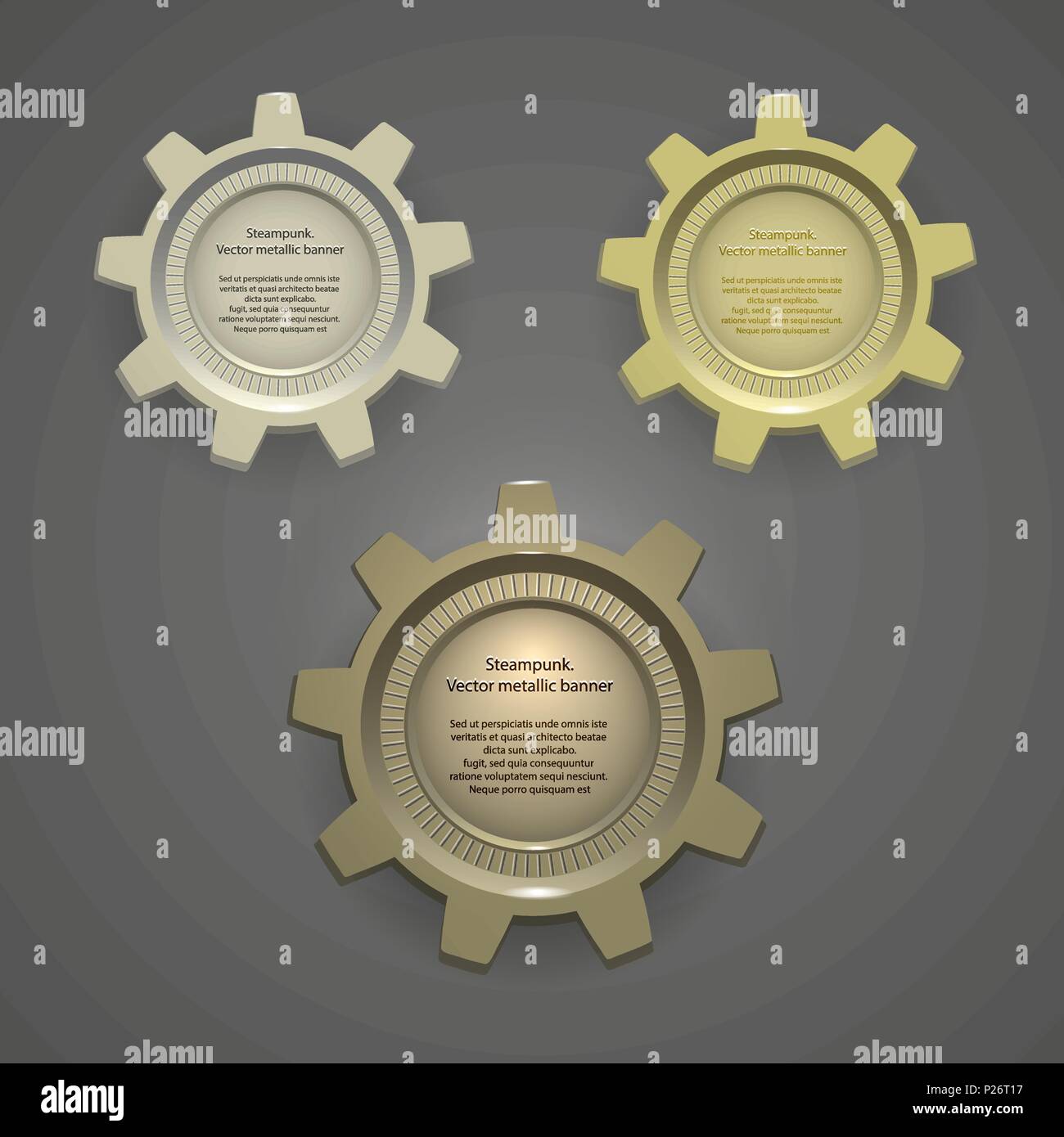 Steampunk sign template Stock Vector Images - Alamy