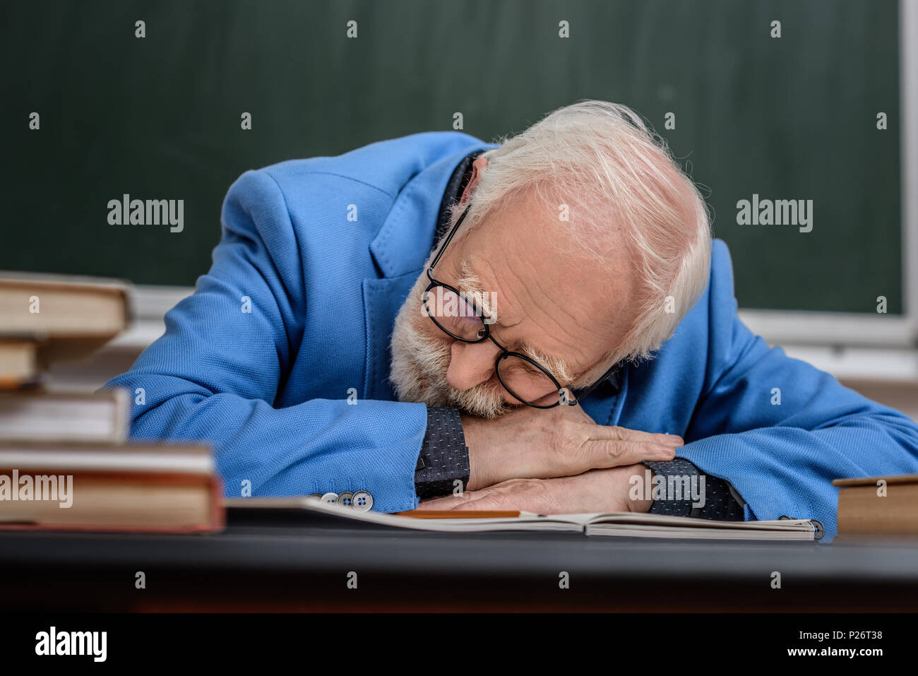 Teacher sleeping classroom hi-res stock photography and images - Alamy