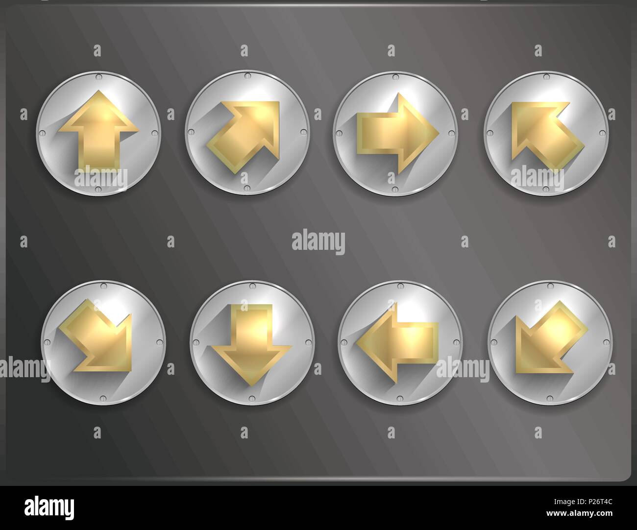 Original silver plate Stock Vector Images - Alamy