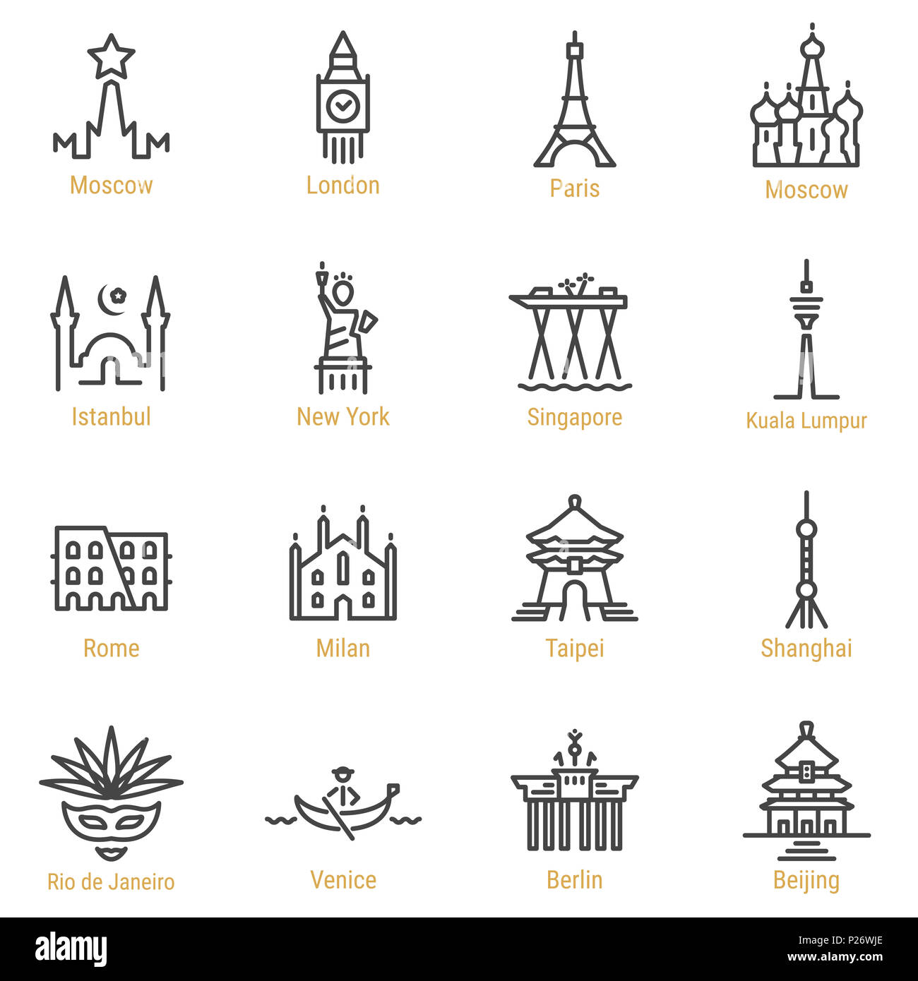 Rio landmarks attraction Cut Out Stock Images & Pictures - Alamy