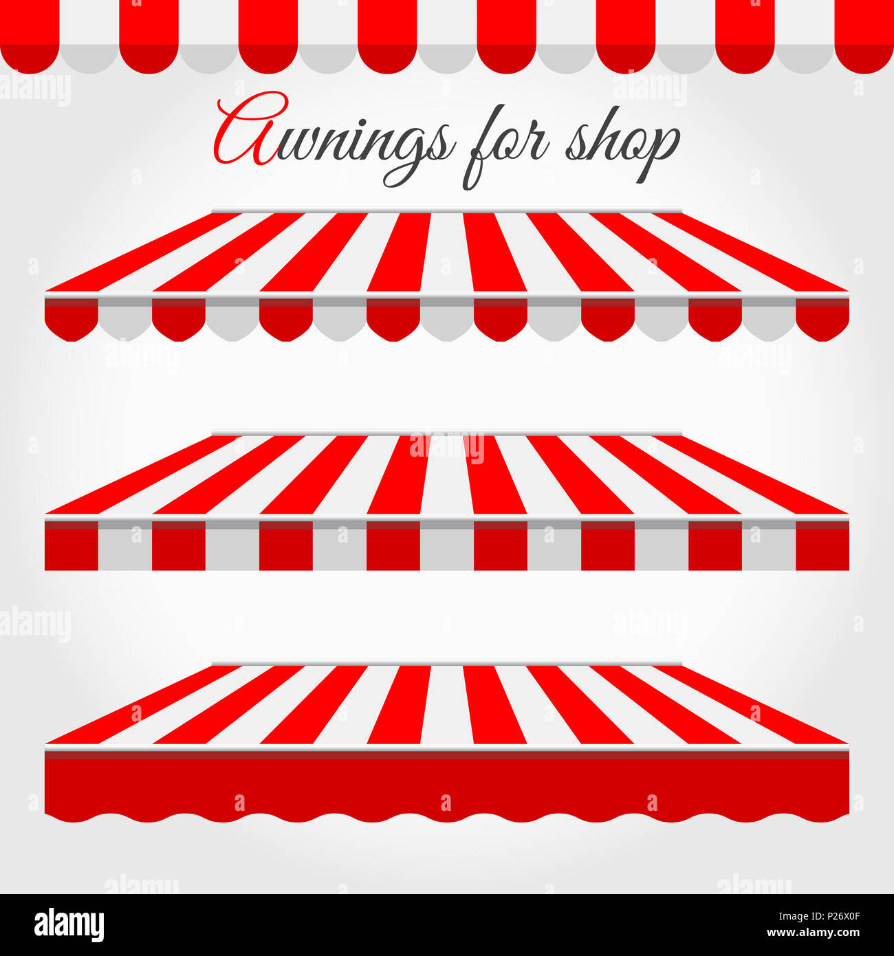 Striped awnings hi-res stock photography and images - Alamy