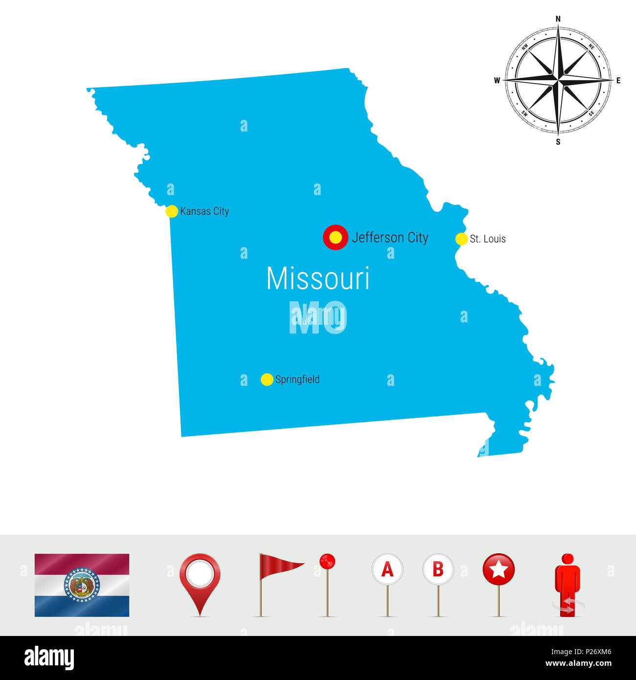 Missouri State Flag High Resolution Stock Photography and Images - Alamy