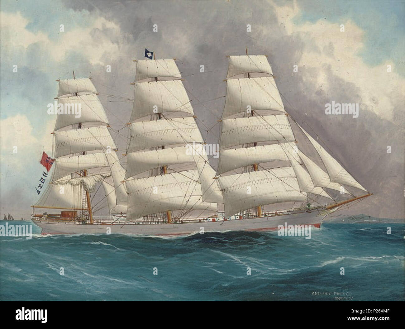 . The British full-rigger Aberfoyle in Australian waters . early 20th ...