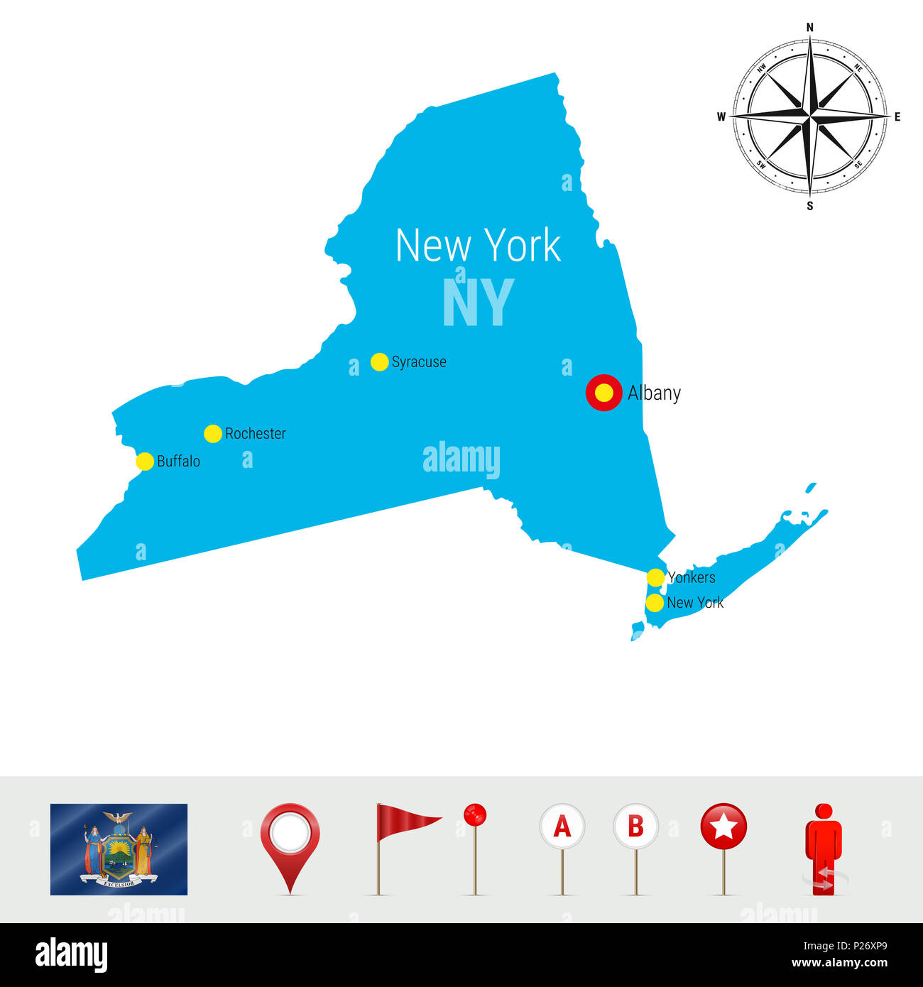 New York Capital Map