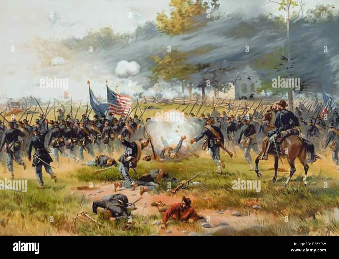 Battle antietam dunker church hi-res stock photography and images - Alamy