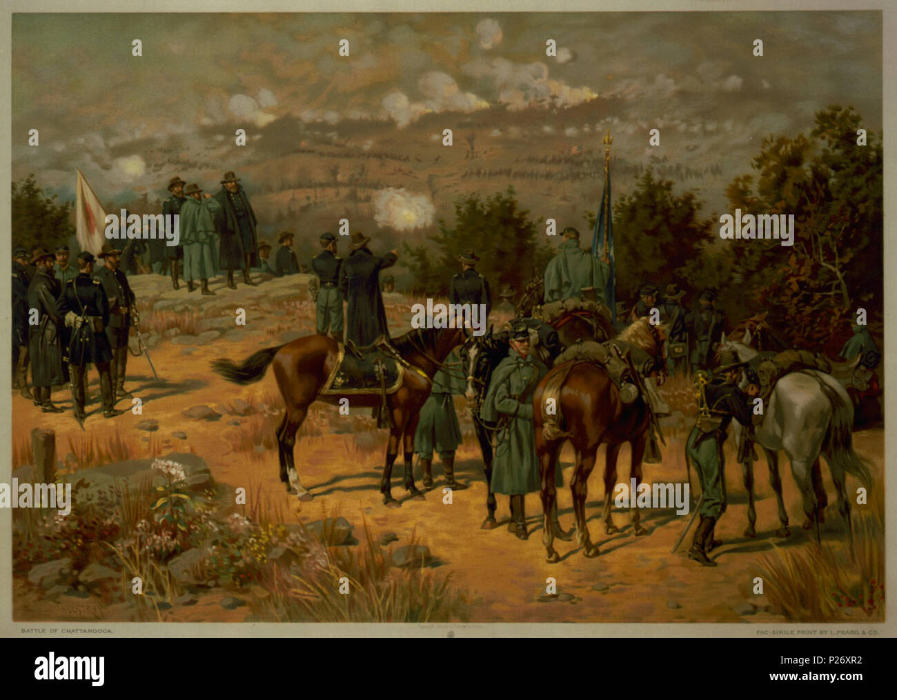 . Battle of Chattanooga . depicting the Battle of Missionary Ridge) of ...