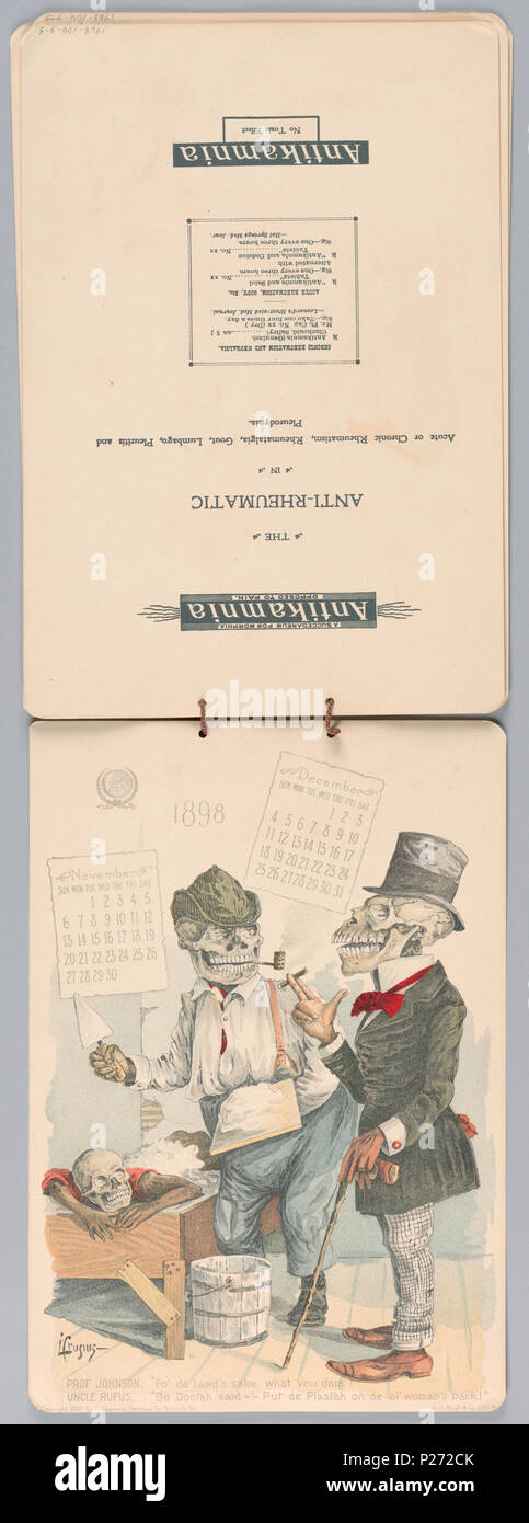 1898 calendar hi-res stock photography and images - Alamy