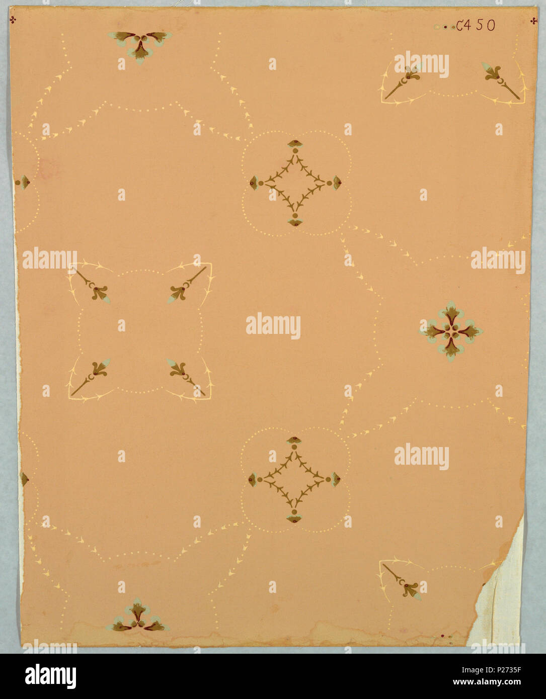 . English: Ceiling Paper (USA), ca. 1890 . English: Horizontal ...