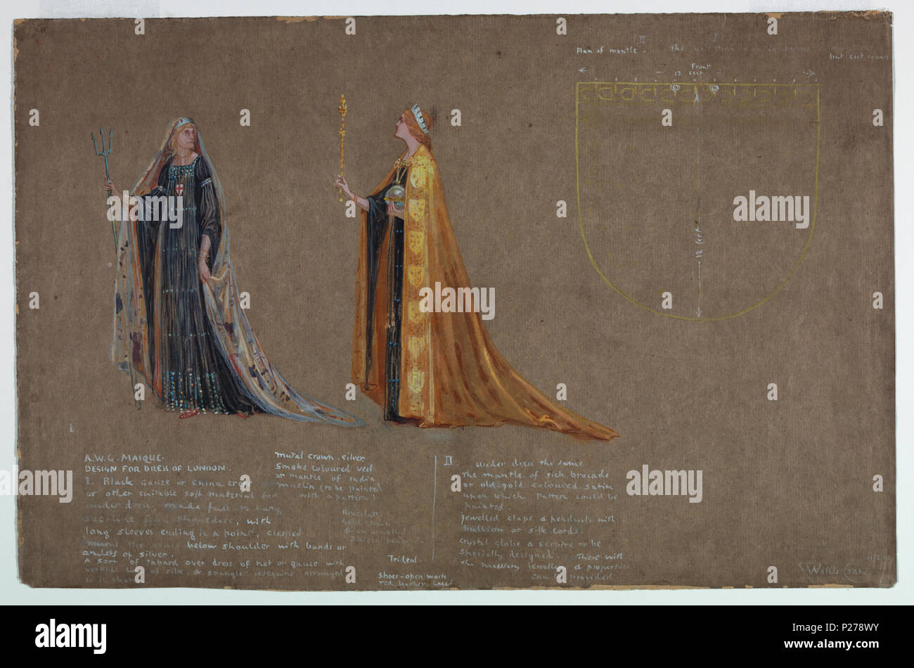 . English: Drawing, A Masque of Winter & Spri, 1899 . 1899 98 Drawing ...