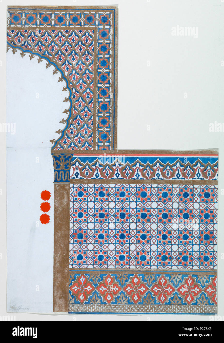 . English: Drawing, A Moorish Arch, 1911 . 1911 98 Drawing, A Moorish ...