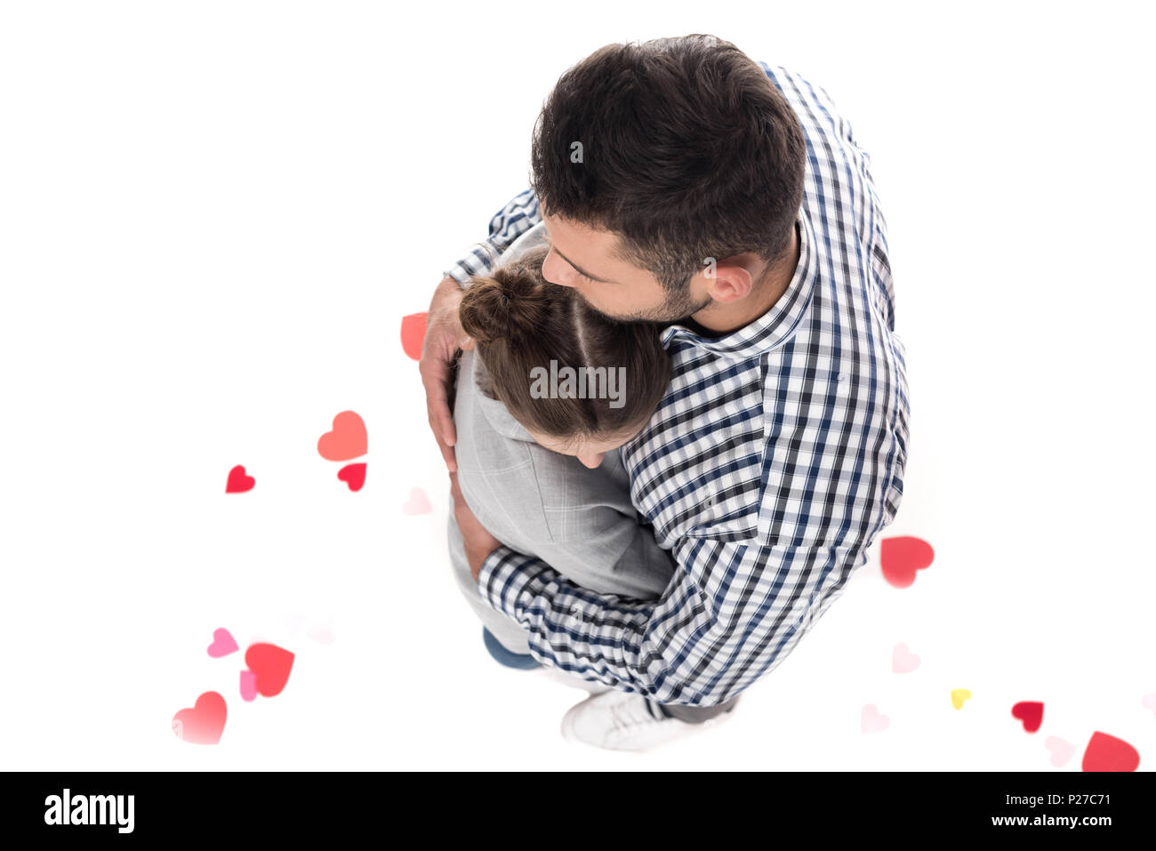 Overhead shot attractive young couple hi-res stock photography and ...