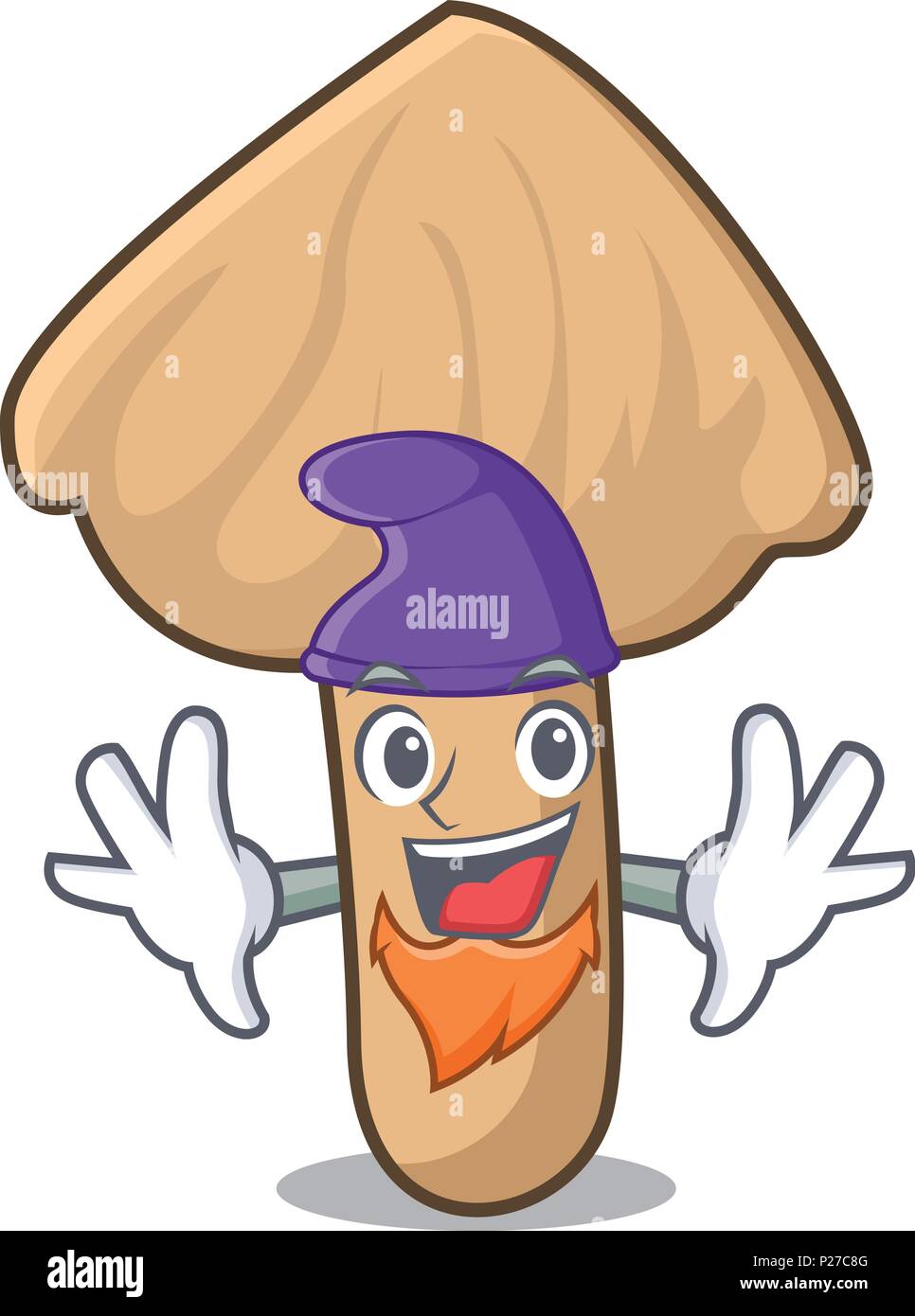 Elf inocybe mushroom character cartoon Stock Vector Image & Art - Alamy