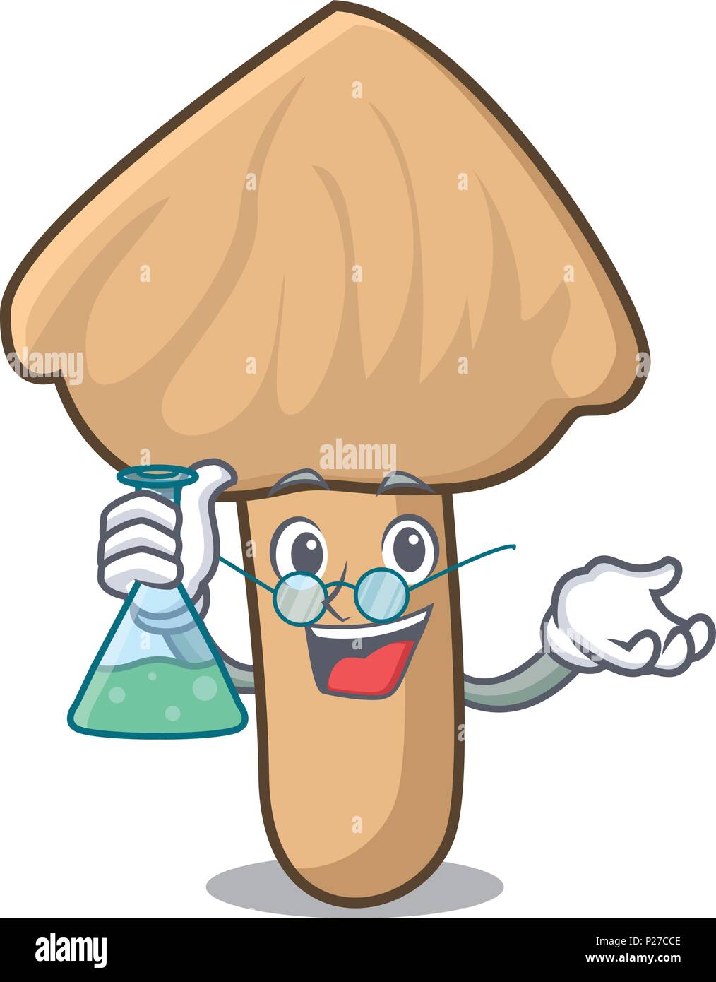 Professor inocybe mushroom character cartoon Stock Vector Image & Art ...