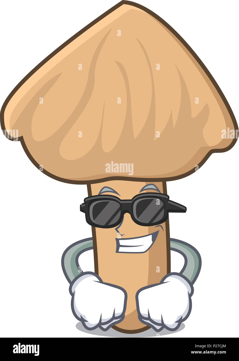 Super cool inocybe mushroom character cartoon Stock Vector Image & Art ...