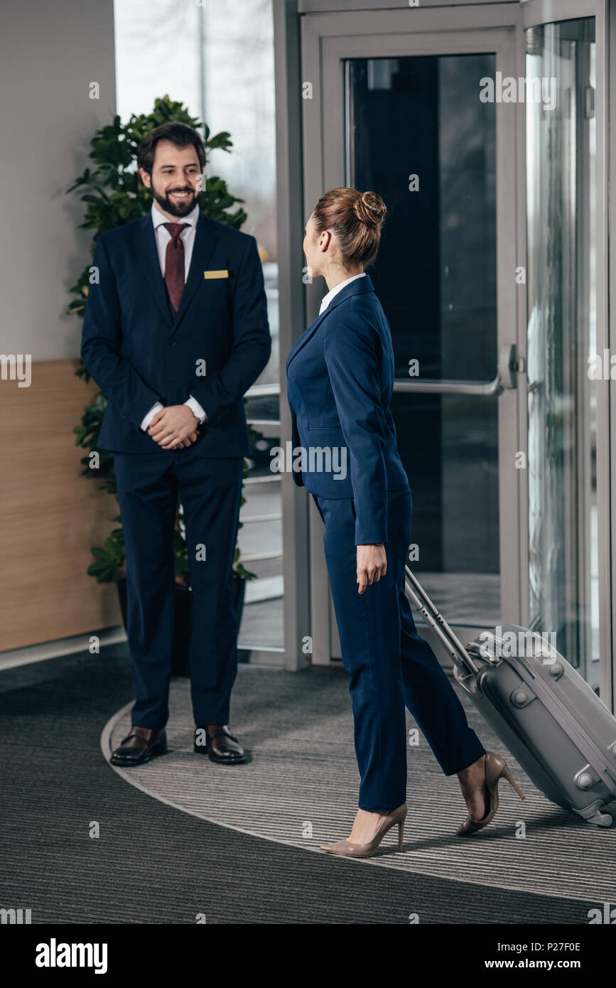 Happy doorman hi-res stock photography and images - Alamy