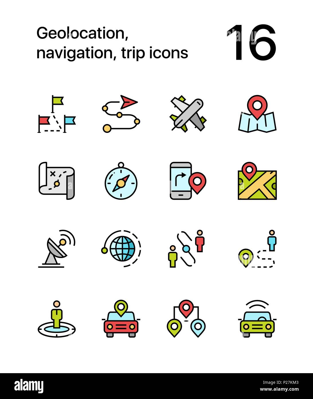 Aircraft navigation map Cut Out Stock Images & Pictures - Alamy