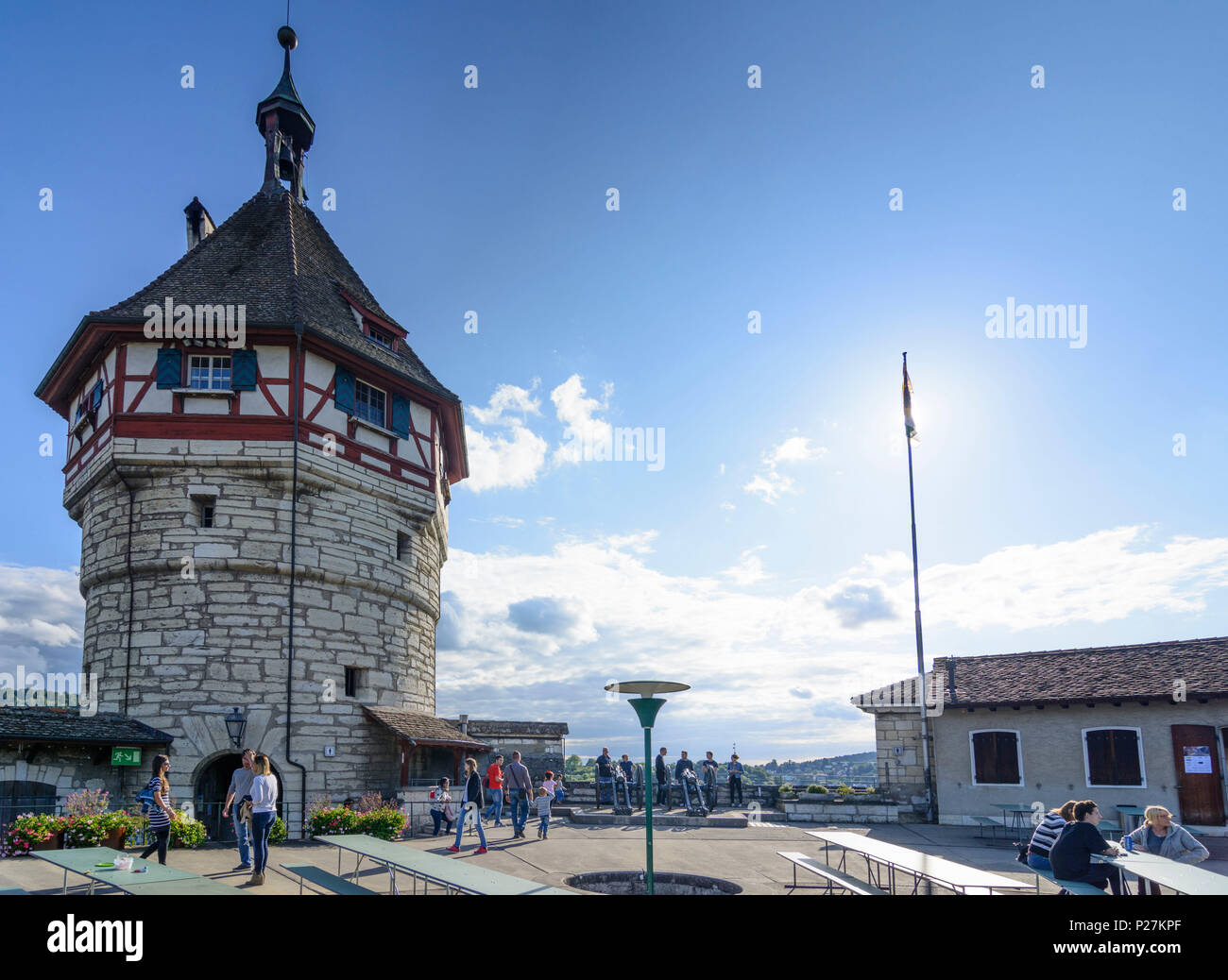 Schaffhausen munot castle switzerland europe hi-res stock photography ...