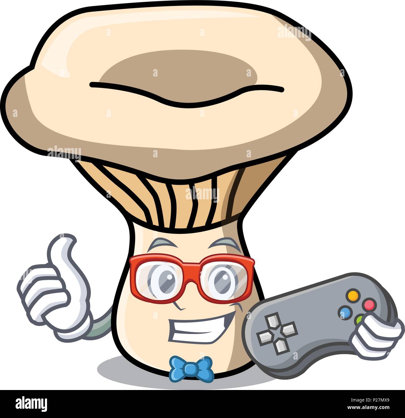 Gamer milk mushroom mascot cartoon Stock Vector Image & Art - Alamy