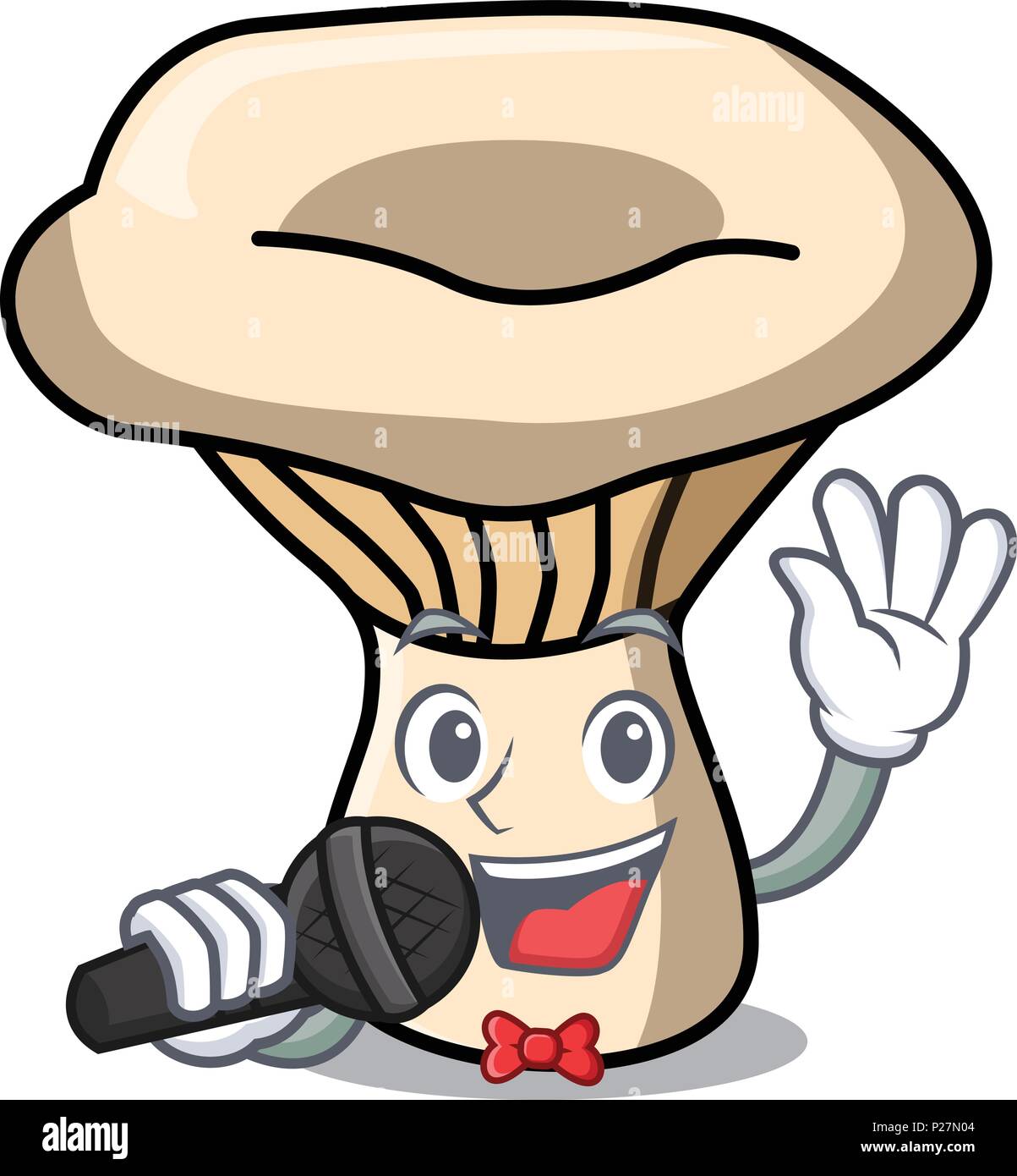 Singing milk mushroom mascot cartoon Stock Vector Image & Art - Alamy