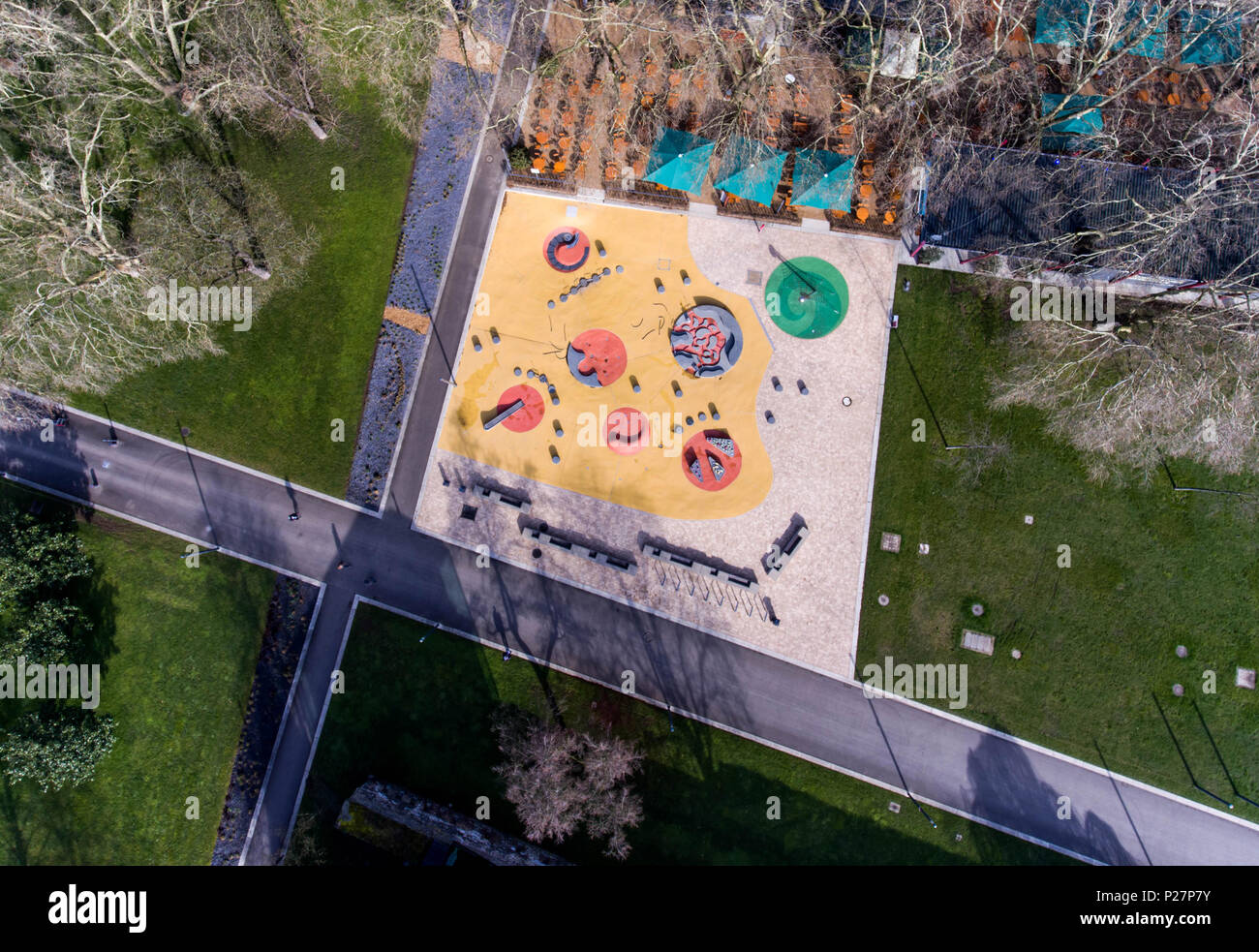 Aerial playground hi-res stock photography and images - Alamy