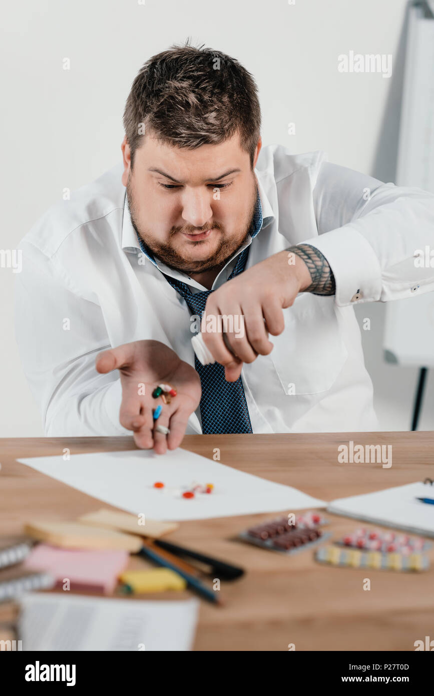 Sick fat man hi-res stock photography and images - Alamy
