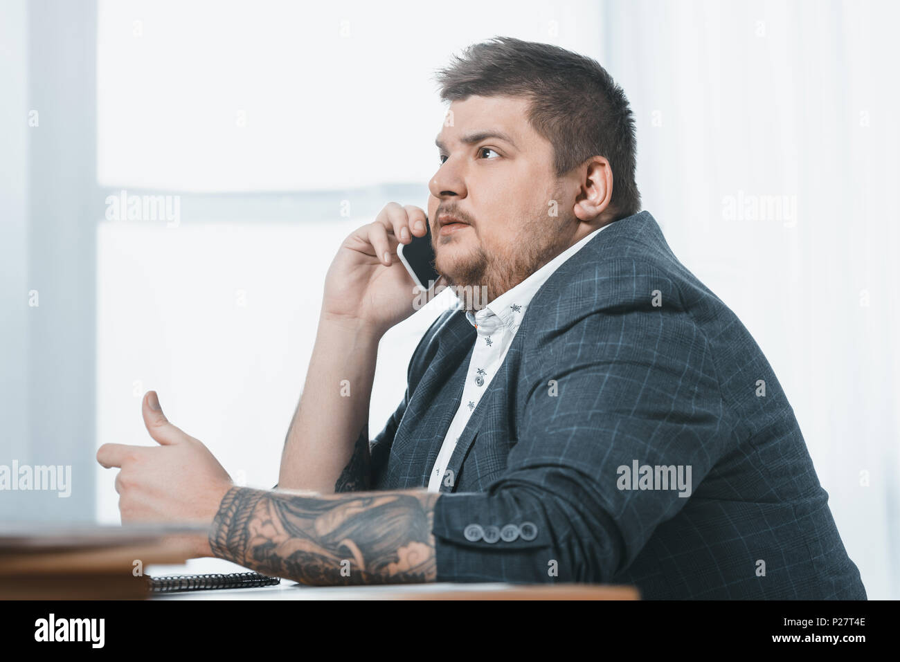 Fat person talking hi-res stock photography and images - Alamy