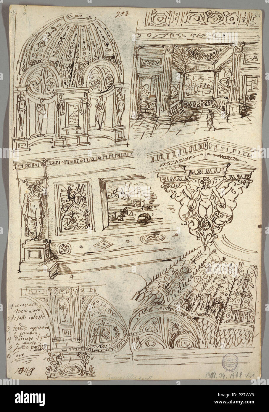 . English: Drawing (Italy) . before 1901 (acquired date) 89 Drawing ...